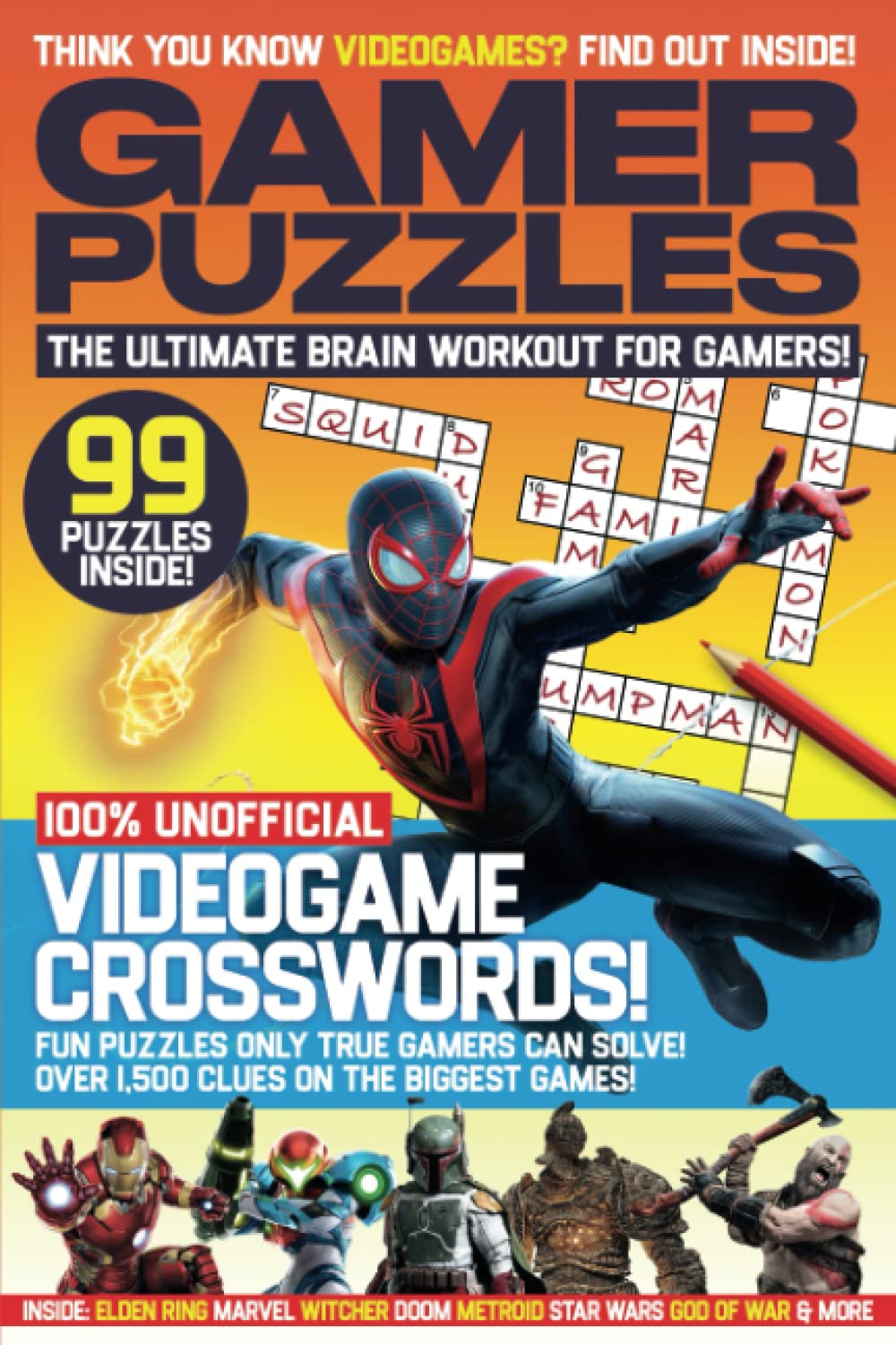Gamer Puzzles - Video Game Crossword Puzzle Book for Adults: 99 Puzzles ...