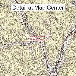 Amazon.com : USGS Topographic Quadrangle Map - Pennington Gap, Virginia ...