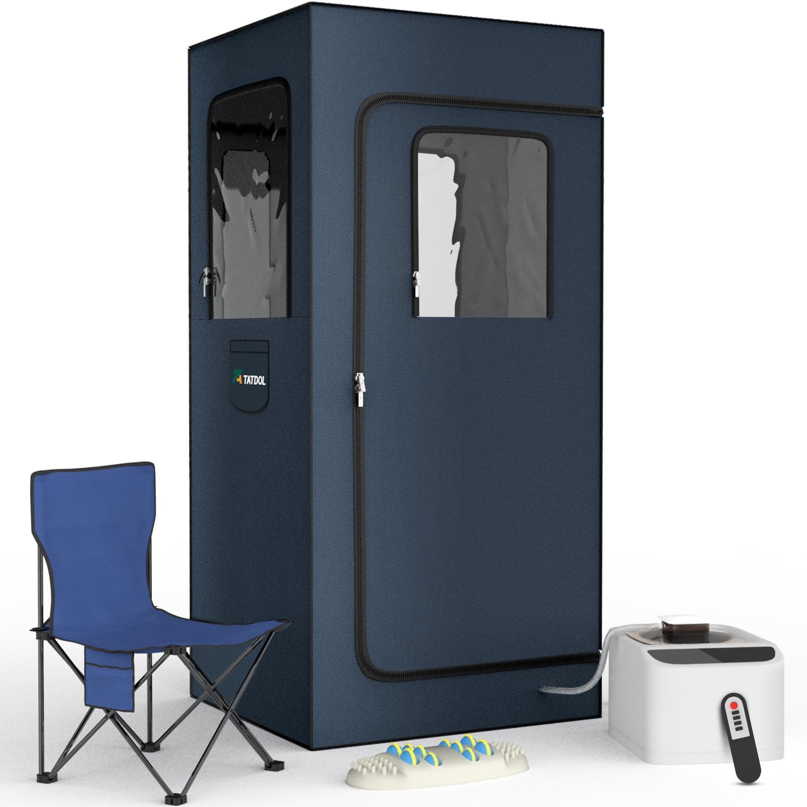 Amazon.com: TATDOL Portable Home Steam Sauna Box, Full Size Personal ...