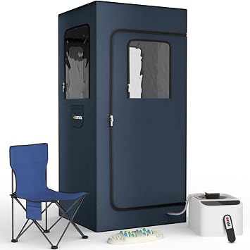 Amazon.com : TATDOL Portable Home Steam Sauna Box, Full Size Personal ...