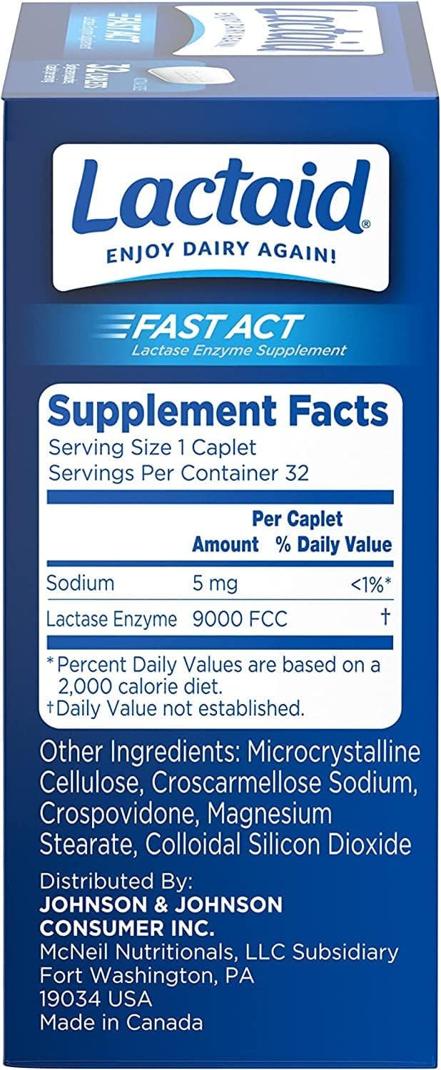 LACTAID Comprimidos Fast Act 32 cápsulas (paquete de 3) – Guatemala