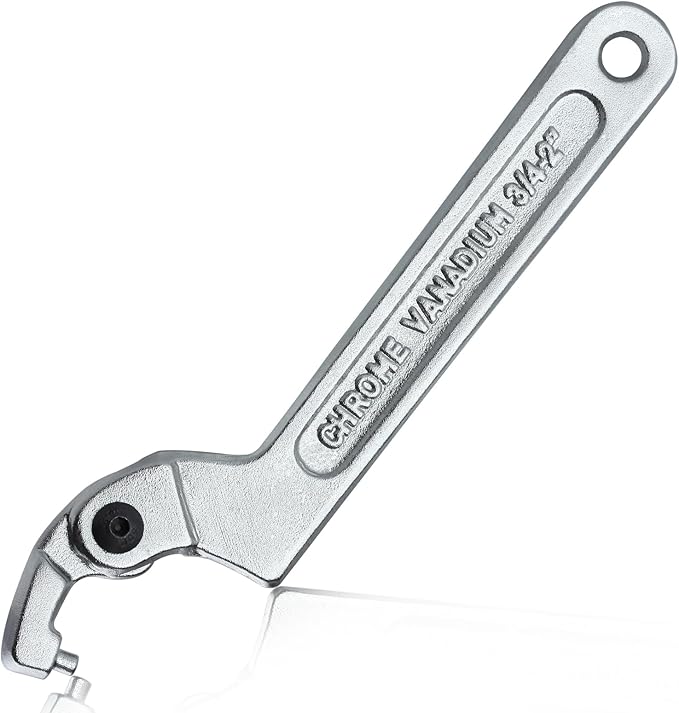 LEONTOOL Adjustable C Spanner Hook Wrench Tool Adjustable Pin Spanner ...