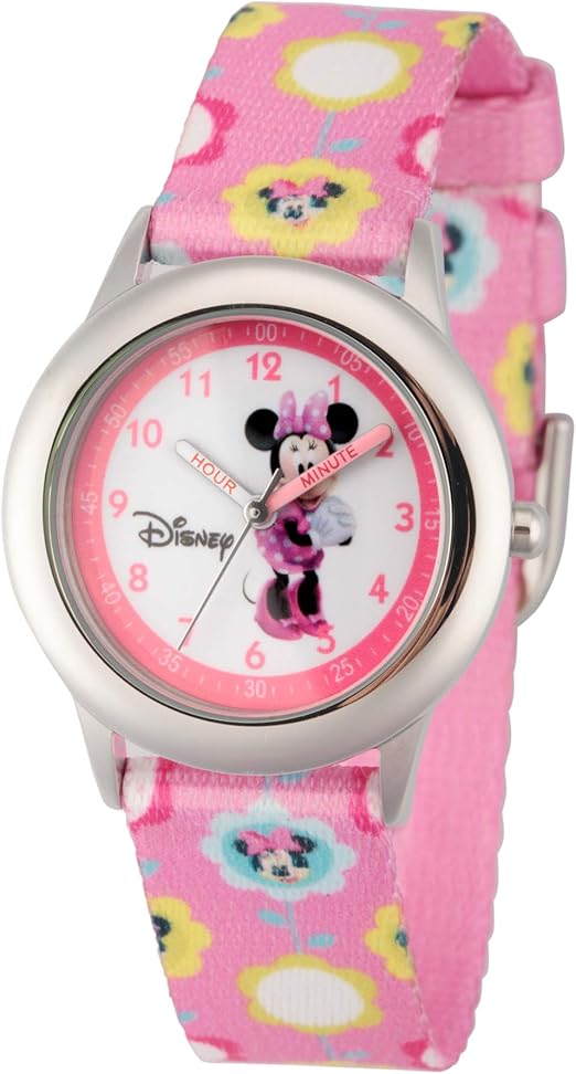 Amazon.com: Disney Kids' W000036 Minnie Mouse Time Teacher Stainless ...