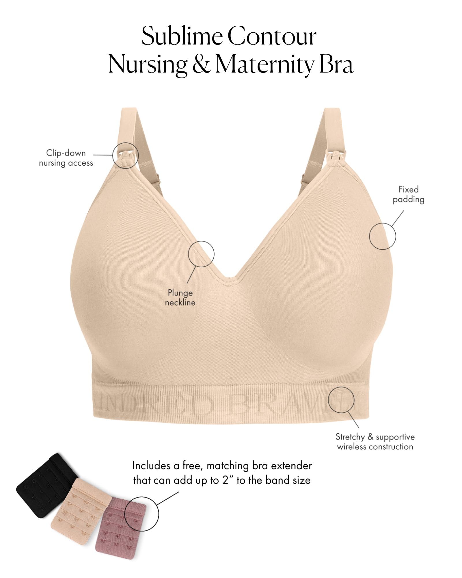 Snapklik.com : Kindred Bravely Signature Sublime Contour Nursing Bras ...