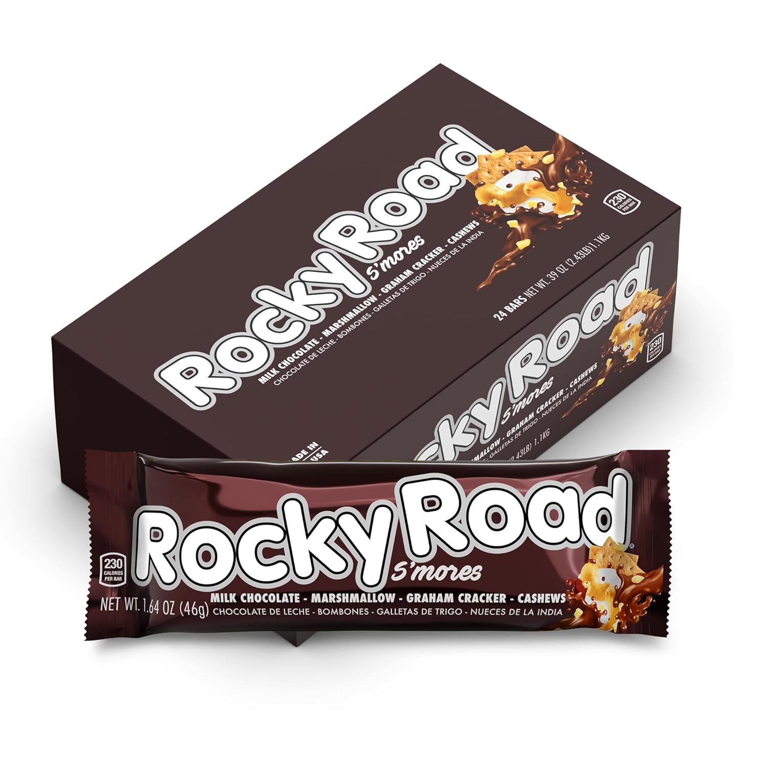 Amazon.com: Annabelle's Rocky Road S'mores Candy Bar - Pack of 24 ...