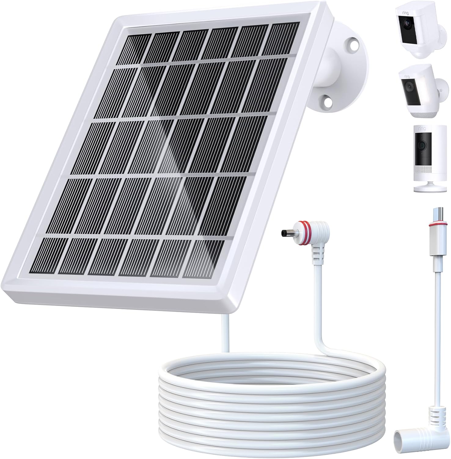 Amazon.com: Solar Panel for Ring Camera, Solar Panel for Ring Spotlight ...
