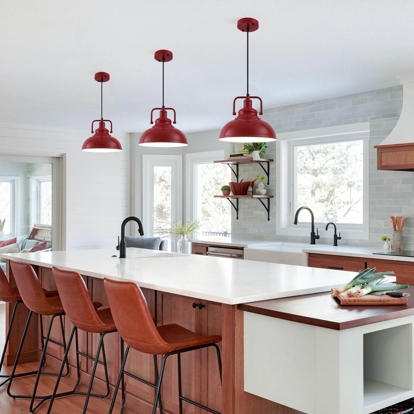 Red White Kitchen Pendant Lighting Red Shade Pendant Lighting You'll