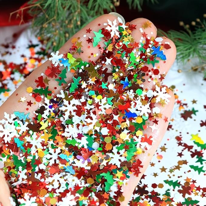 Amazon.com: Christmas Confetti,2000pcs Christmas Table Decorations Tree ...