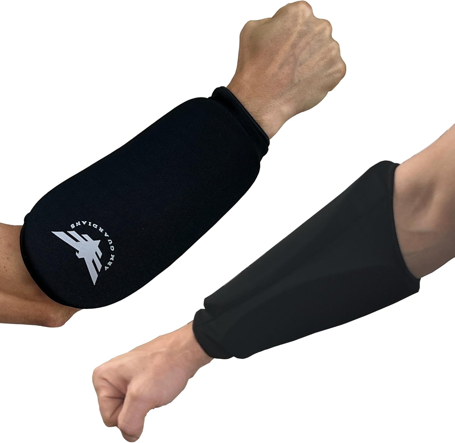 Amazon.com : Arm Guardians Adult Forearm Guards - Black, Top & Bottom ...