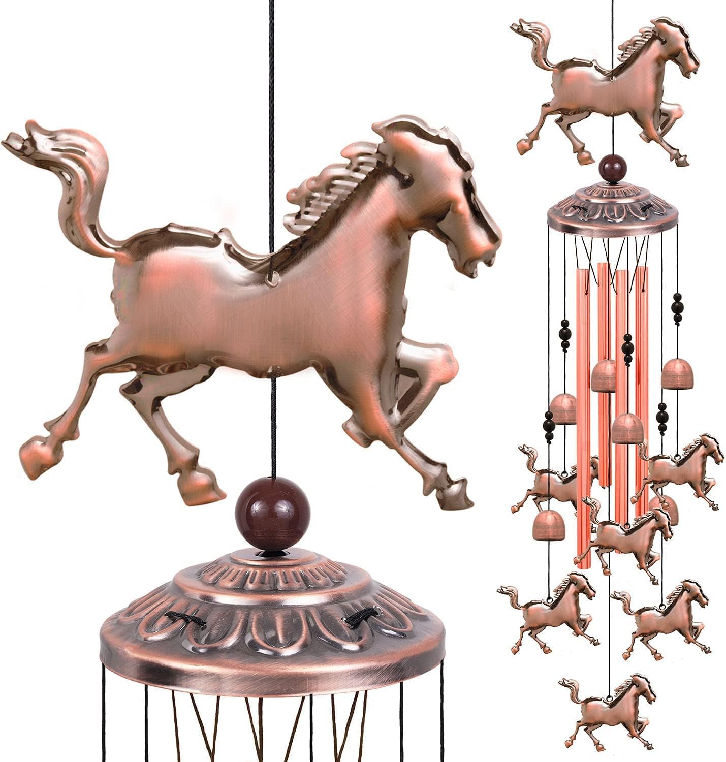 Amazon.com : Horse Wind Chimes for Outside,39 inch Length Memorial Pony ...