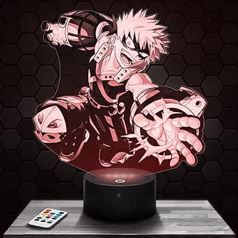 LED Bedside lamp Katsuki Bakugo, Gift idea for Teens, Katsuki Bakugo ...