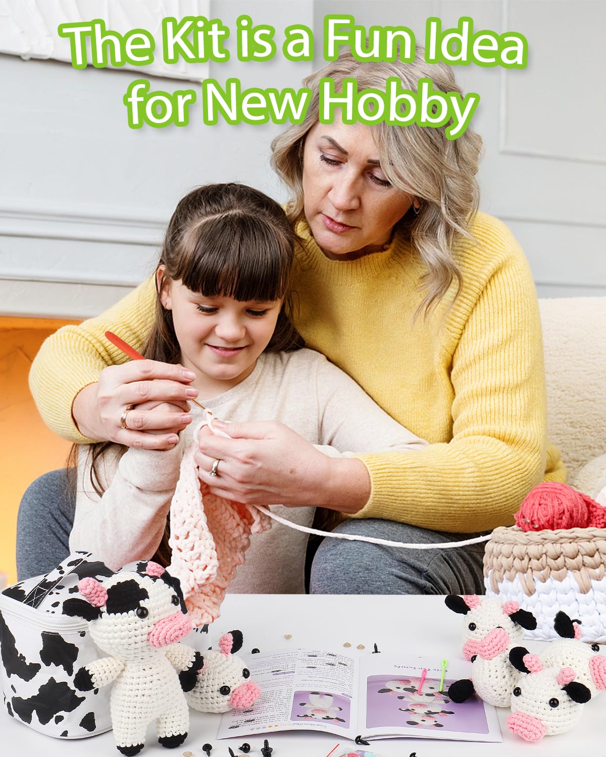 Snapklik.com : Aeelike Beginner Crochet Kit For Adults And Kids ...