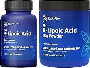 Amazon.com: Geronova Research R-Lipoic Acid 115mg 120 Caps, Bio ...