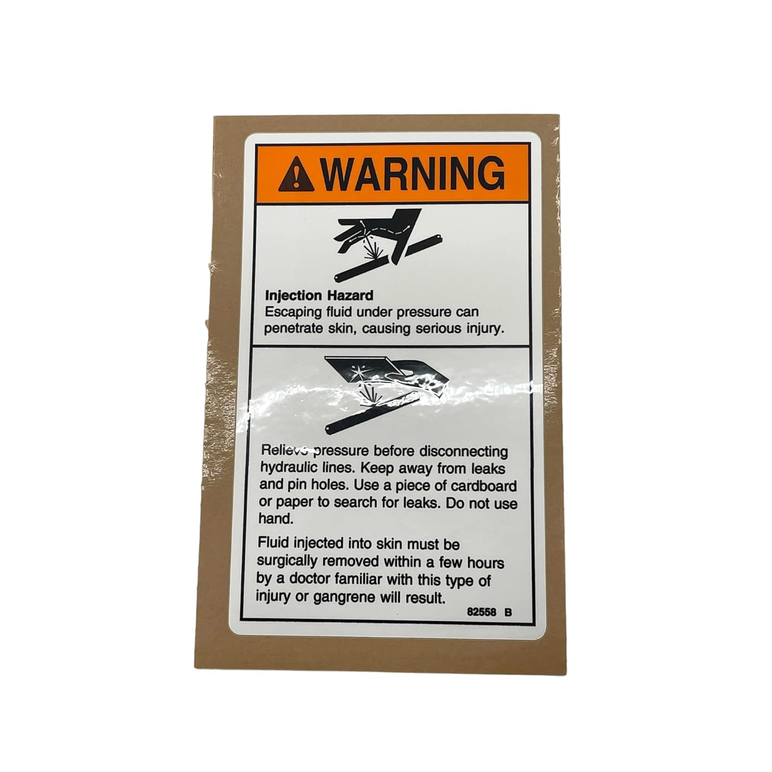 Genie Decal, Warn, Skin Injection Hazard 82558GT: Amazon.com ...