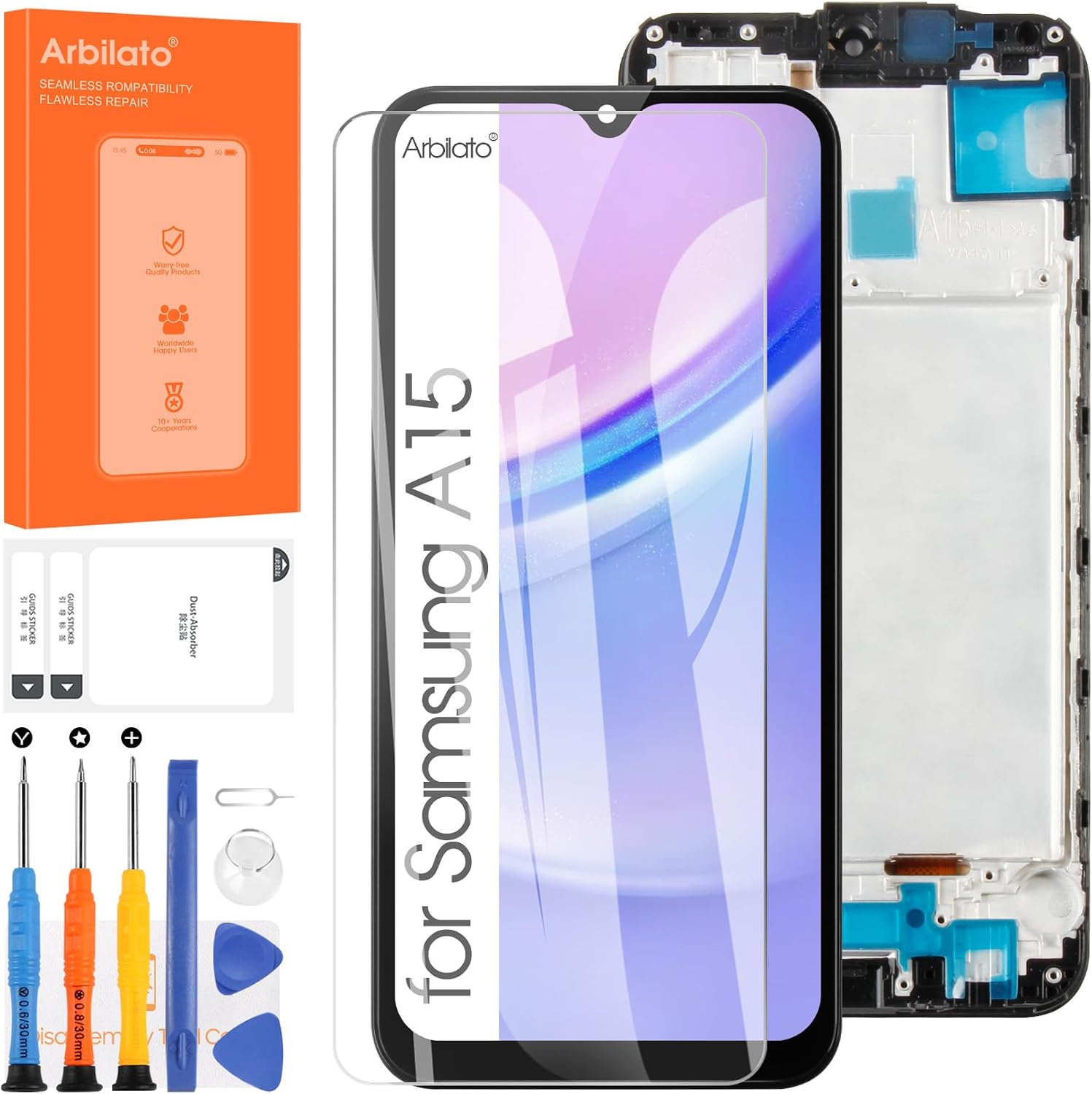 Arbilato Screen Replacement for Samsung Galaxy A15 4G/5G A155F A156B ...