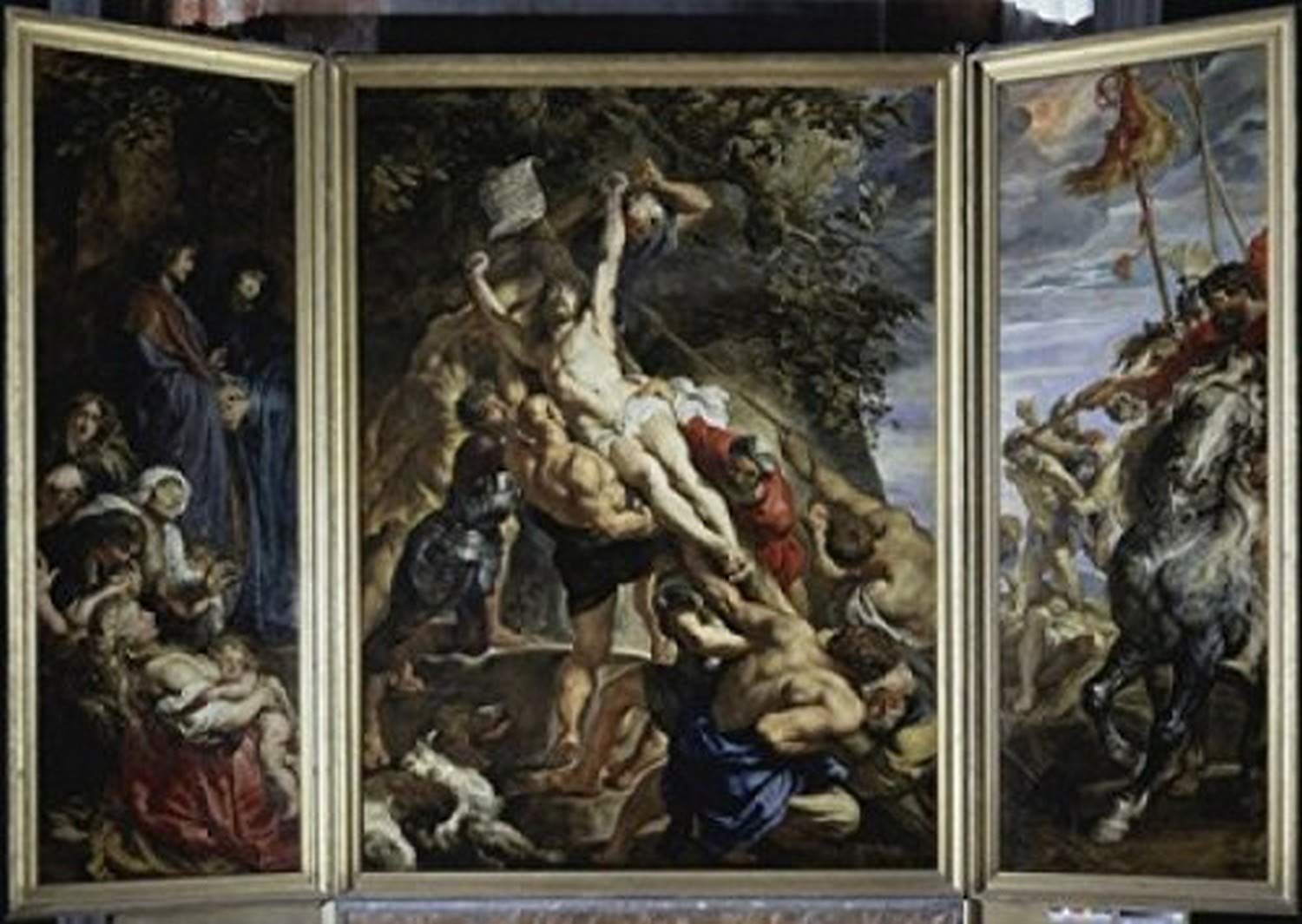 Rubens Raising Of The Cross Rembrandt's Raising Of The Cross (c.1633)