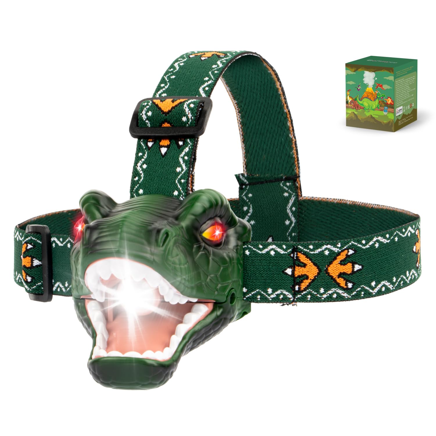 Gofimyee Dinosaur Headlamp for Kids, boy Toys Age 3 4 5 6 7 8 Years Old ...