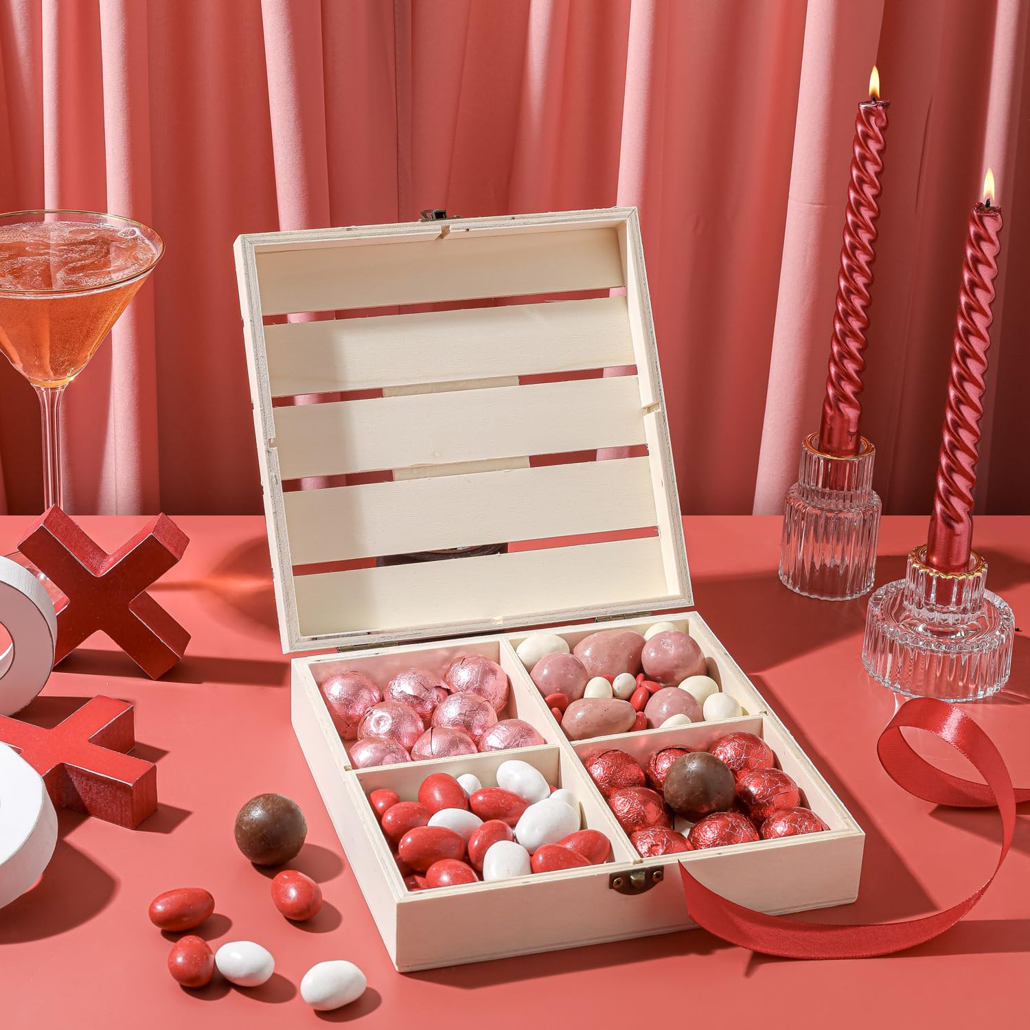 Snapklik.com : Valentines Day Gift Box - Mixed Nuts, Chocolate, Candy ...