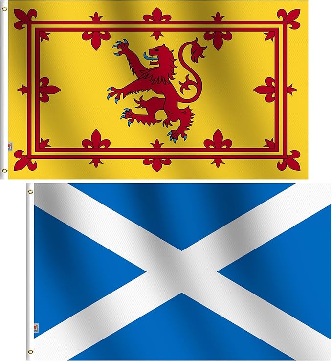 Rhungift Scotland Rampant Lion Flag 3x5 Ft, Moderate-Outdoor Both Sides ...