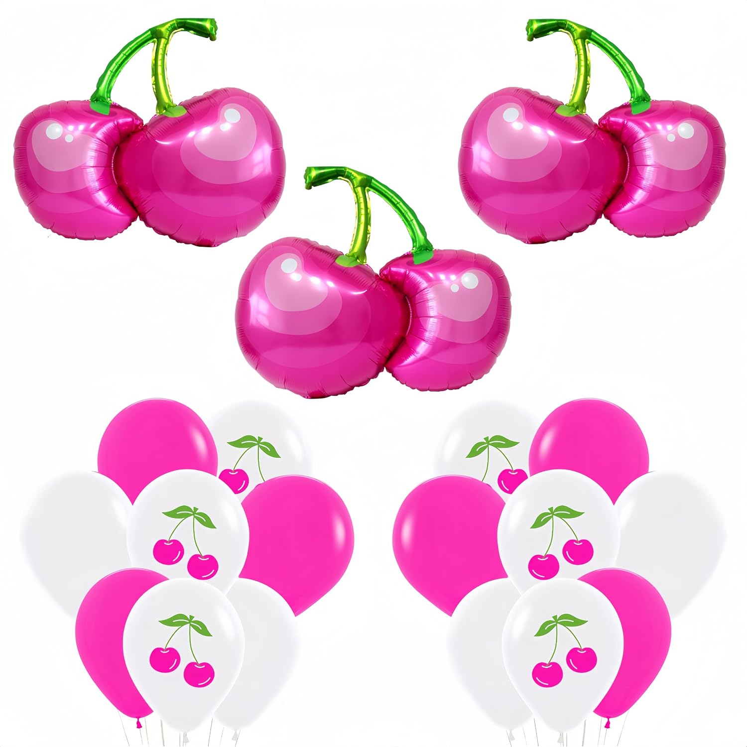 Amazon.com: 21Pcs Cherry Balloons for She's The Cherry On Top/Cherry ...