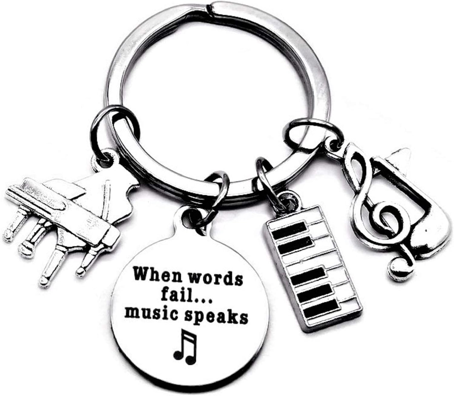 Piano Keychain Piano Teacher Gift Music Keychain Music Teacher Gift ...
