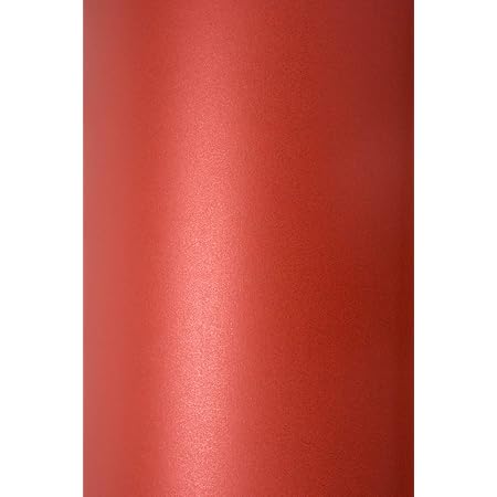 Netuno 10x feuilles de papier rouge nacré 125g A4 210x297mm Sirio Pearl ...