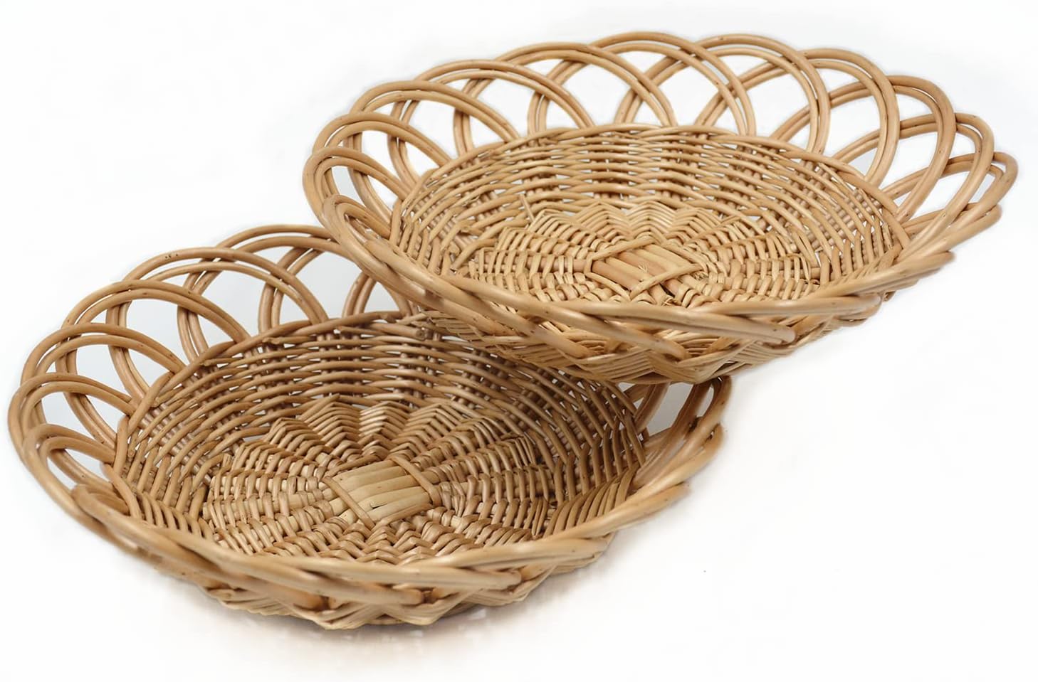 Amazon.com - Handmade Wicker Woven Bread Storage Basket Restaurant ...
