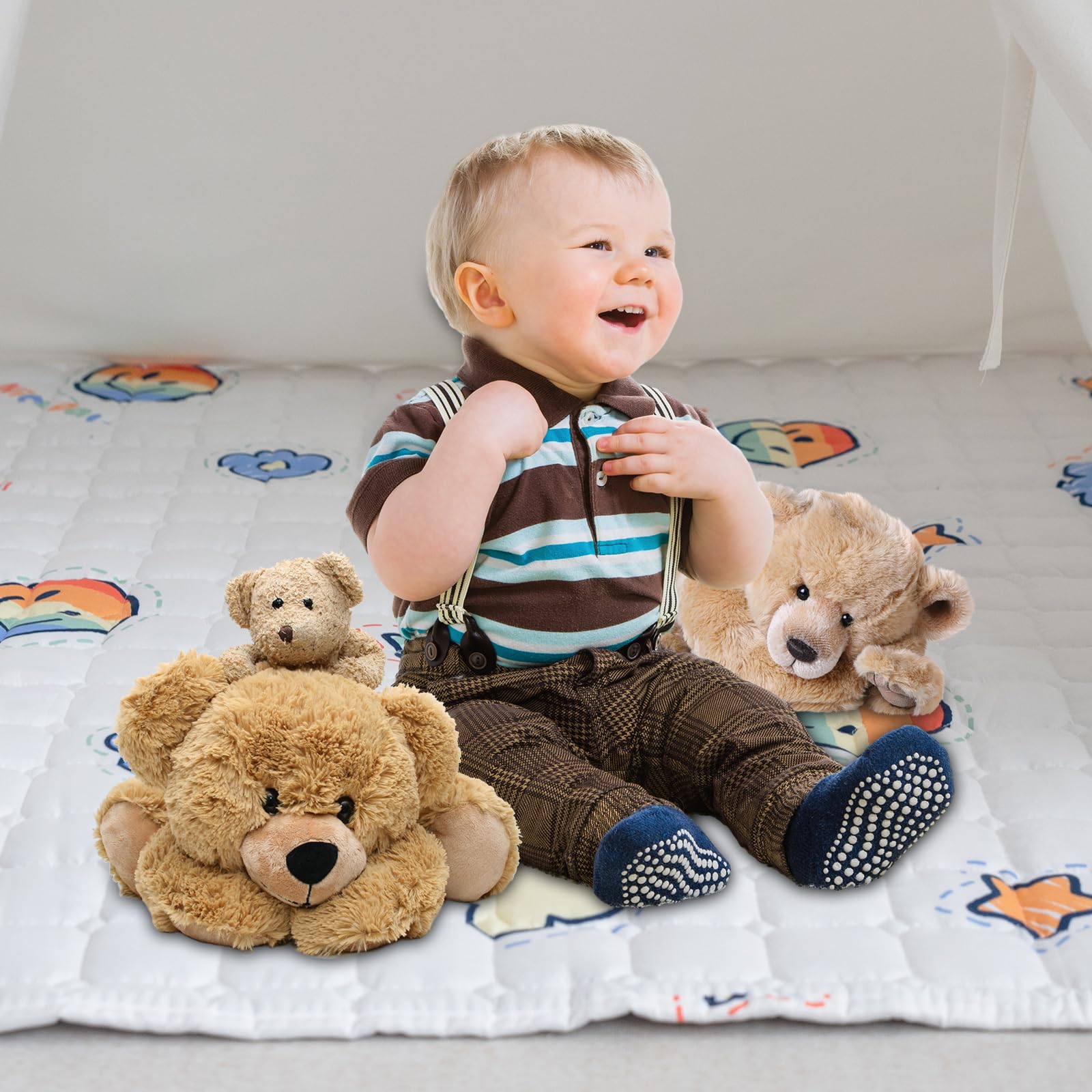 Padded Mat for Kids Play Tent Non-Slip Baby Activity Rug Mat Teepee ...