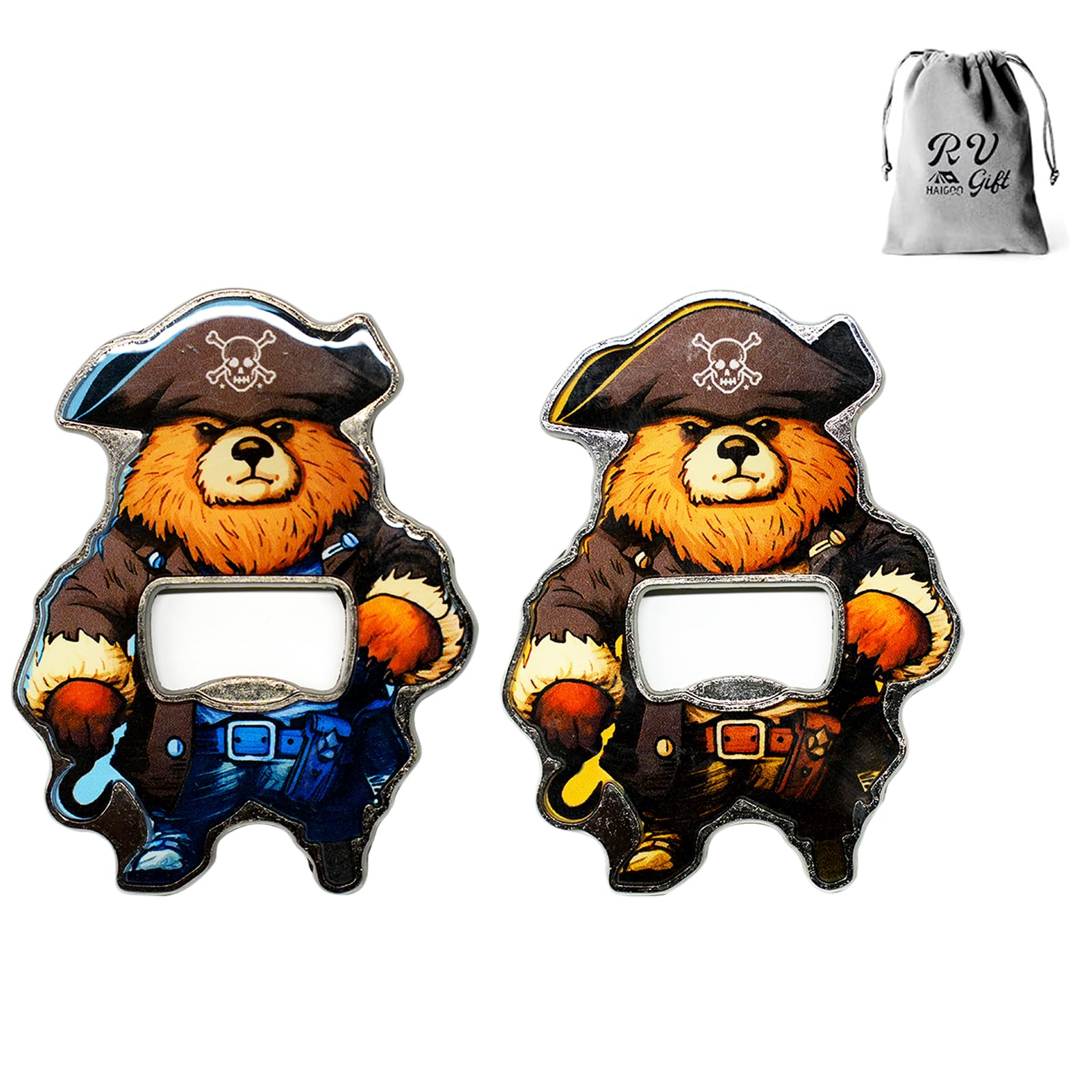 Amazon.com: Magnetic Bottle Opener for Refrigerator 2 In 1, Pirate ...