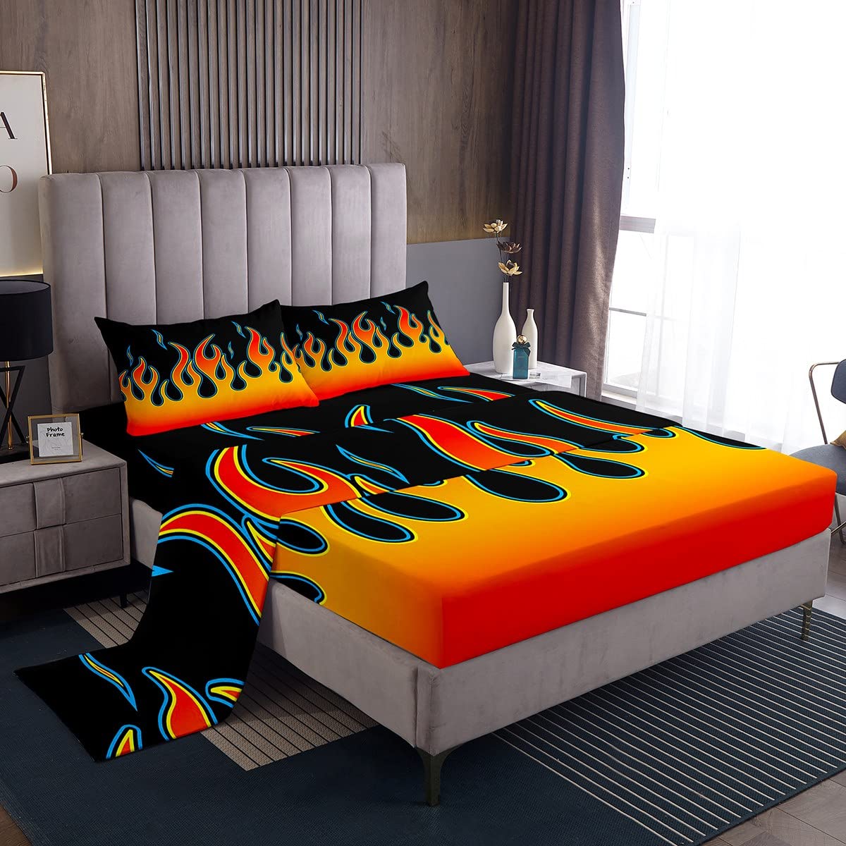 Fire Flame Sheet Set Modern Electric Fires Kedleston Heating