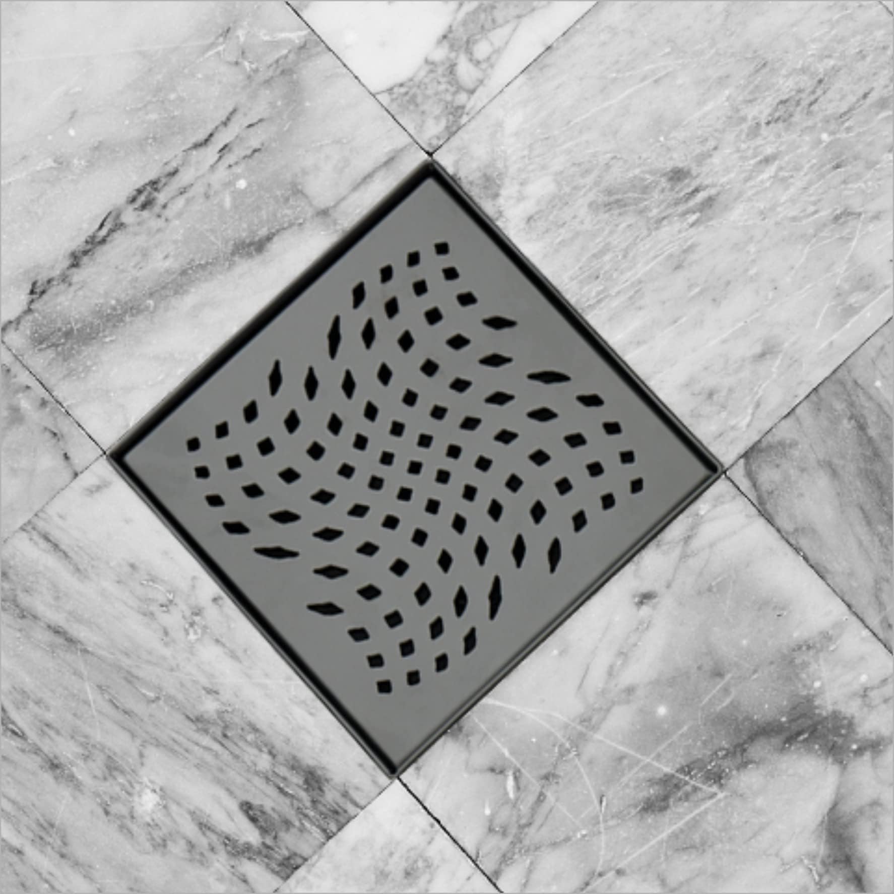Snapklik.com : Matte Black Shower Drain