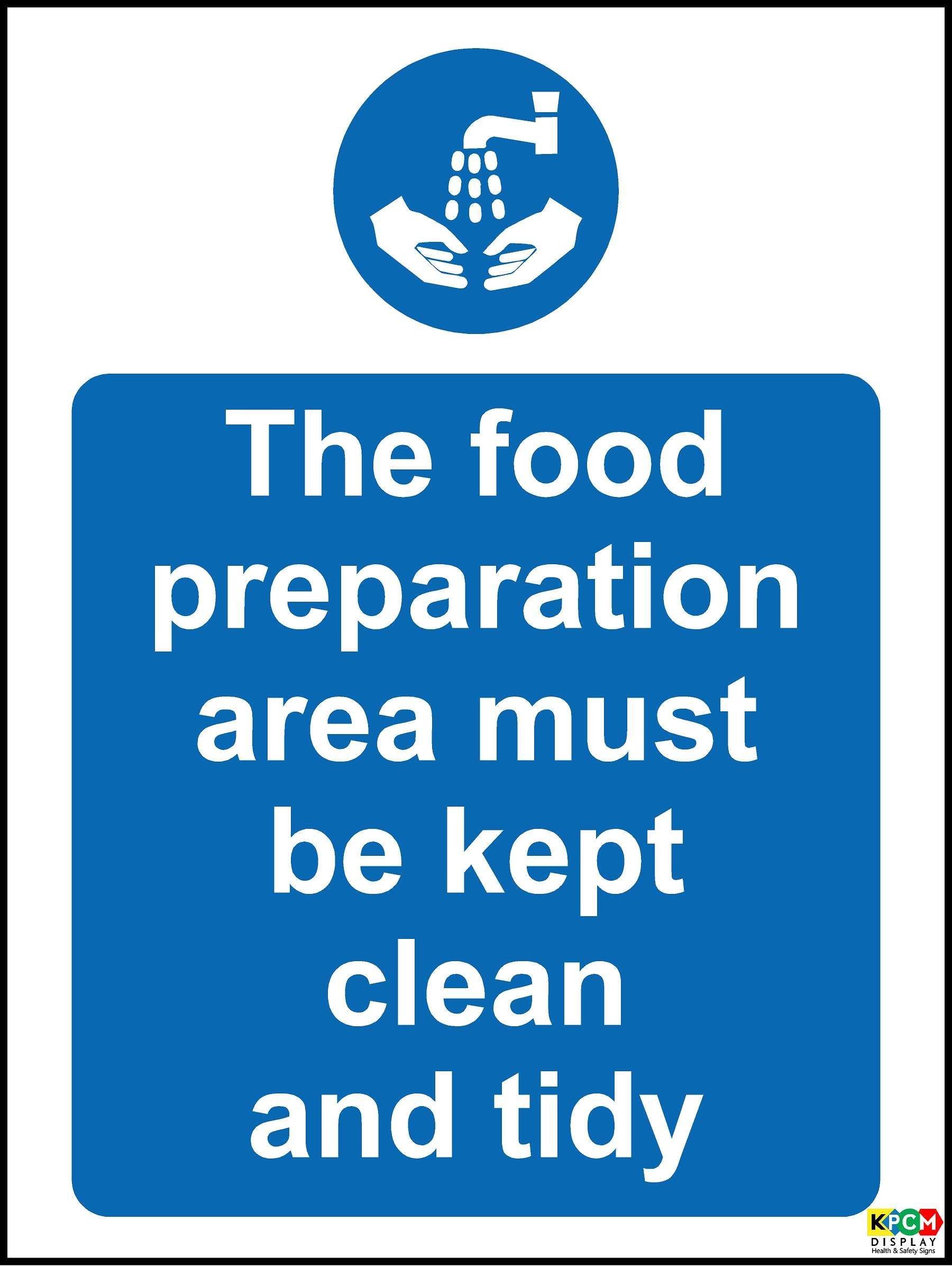 Food Preparation Sign