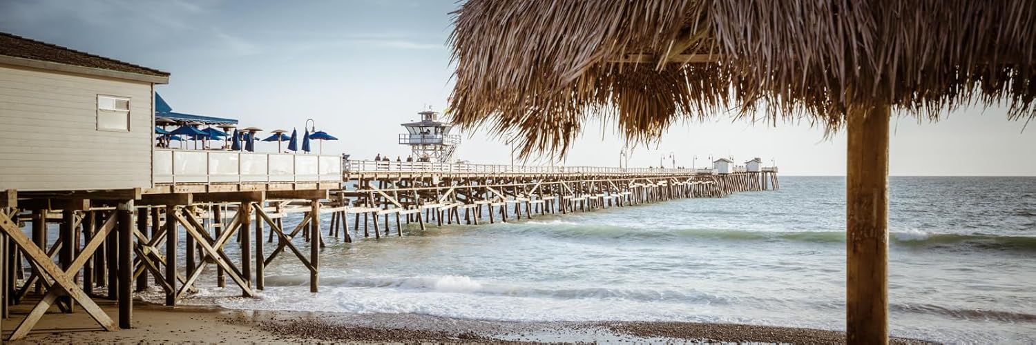 Amazon.com: 10x30 Inch Panoramic San Clemente Poster: Beach Pier Wall ...