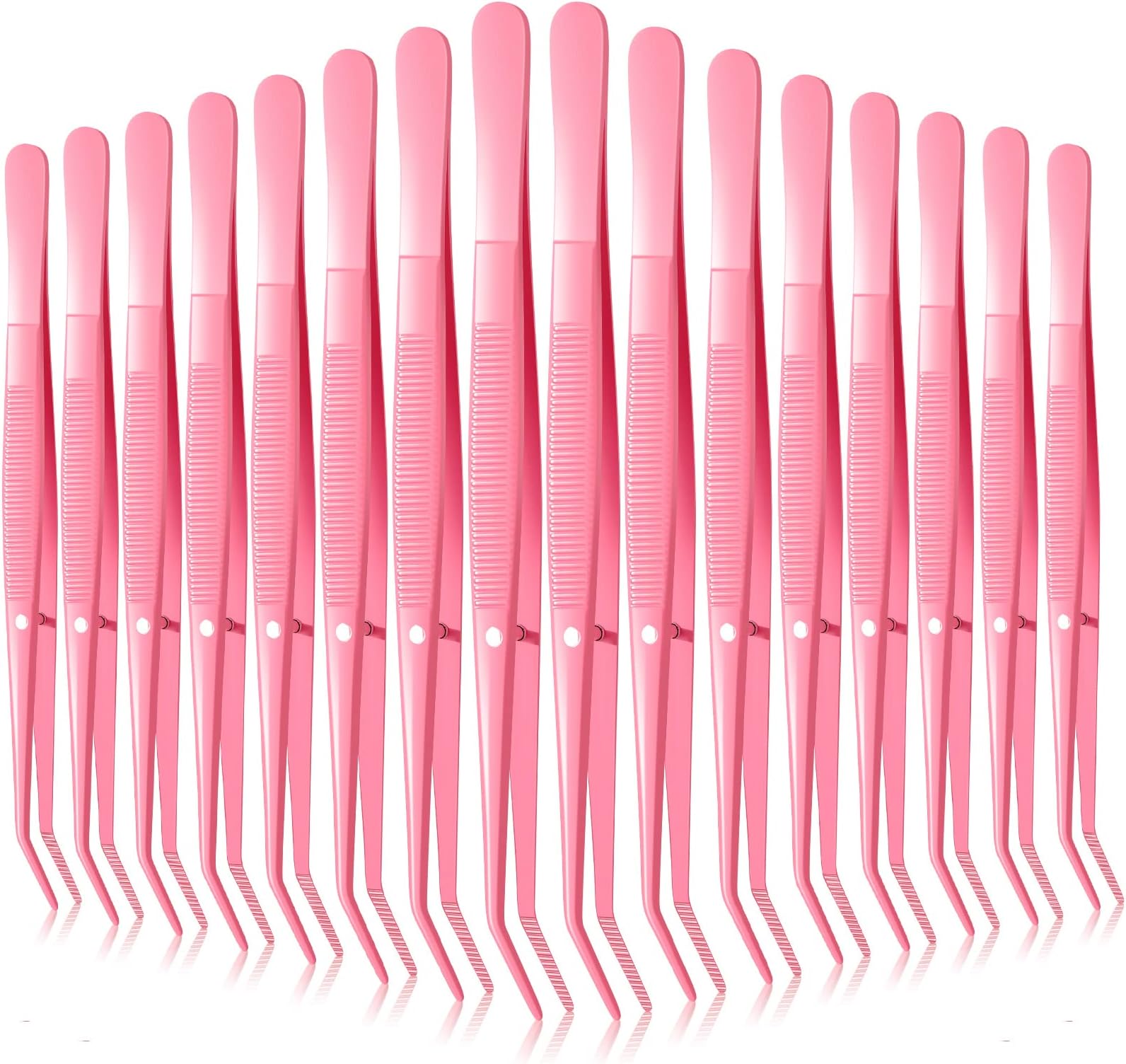 Amazon.com : Stainless Steel Tweezers with Curved Serrated Tip ...
