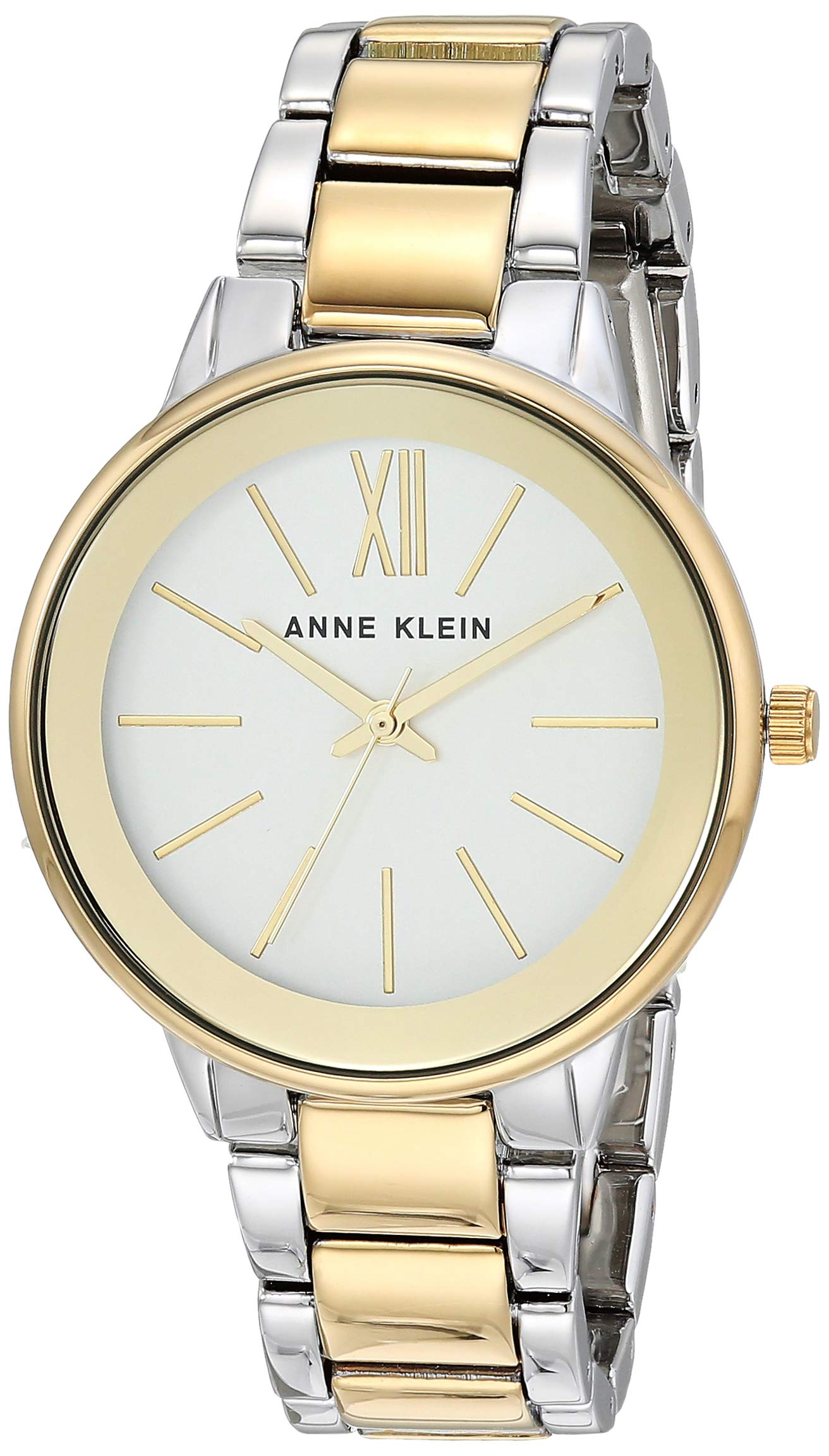 Amazon.com: Anne Klein Women's Japanese Quartz Dress Watch with Metal ...
