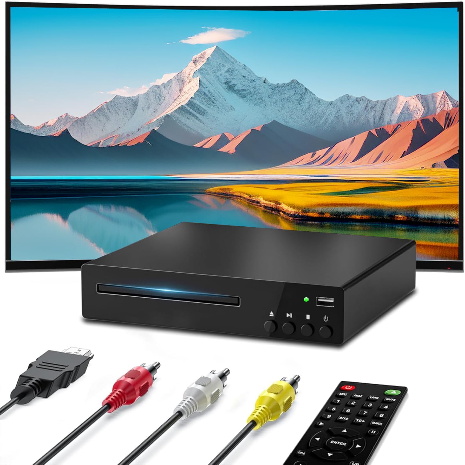 Panasonic Blu-ray and DVD Player with LAN and HDMI Cable Included (DMP ...