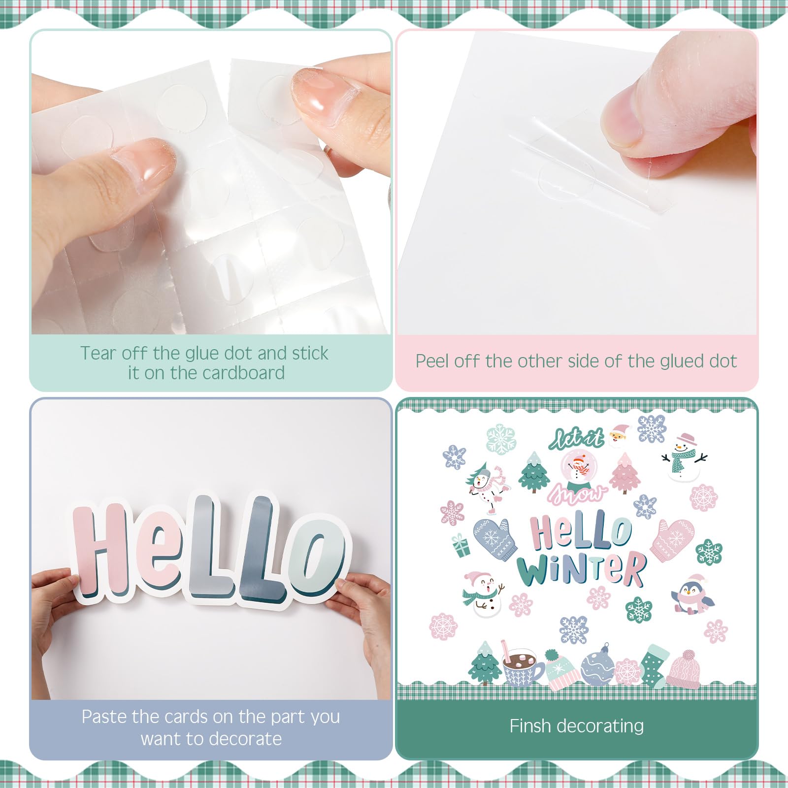 Snapklik.com : Pasimy Winter Bulletin Board Decorations Hello Winter ...