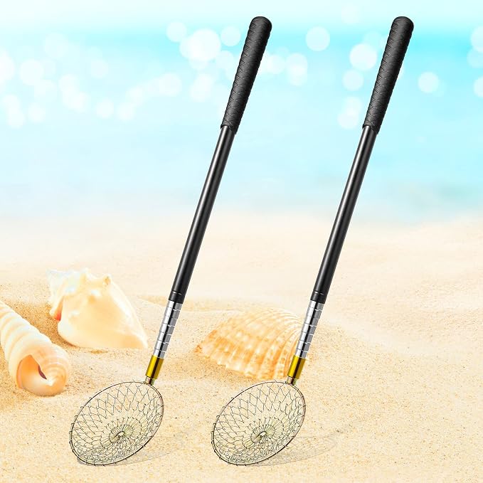 Amazon.com: Lounsweer 2 Pcs Beach Sand Sifter Sand Scoop Shell Scooper ...