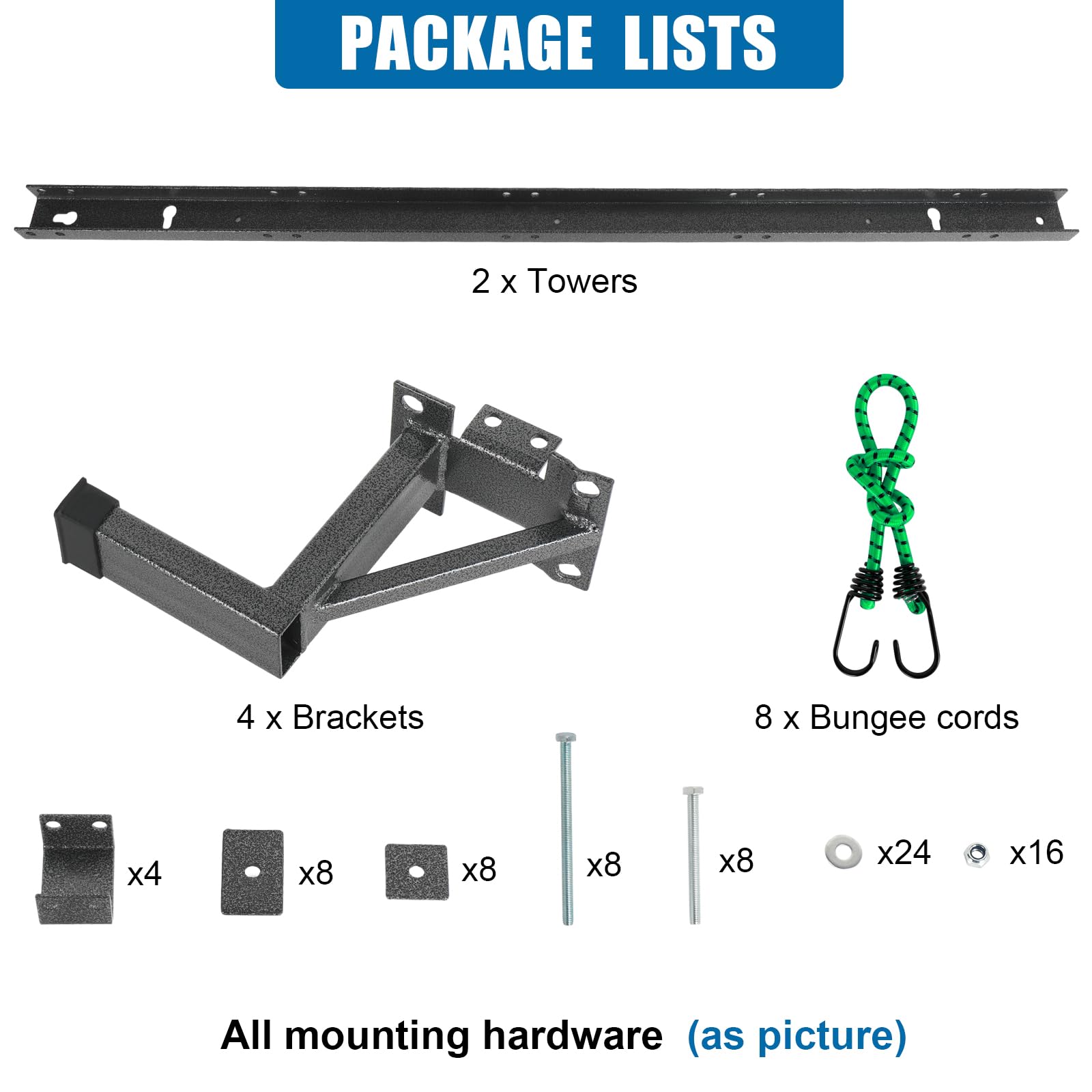 Snapklik.com : Side Mount Trailer Ladder Rack, Adjustable Heavy Duty ...