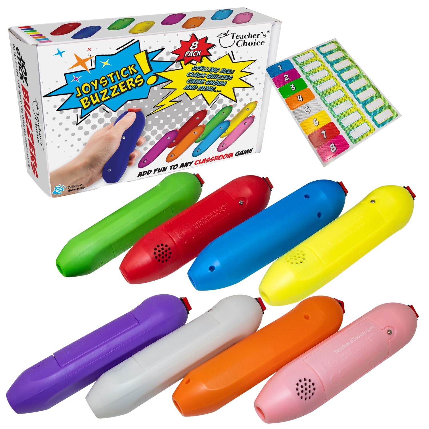 Amazon.com: Teacher's Choice Handheld Game Buzzers - Loud Buzzes Unique ...