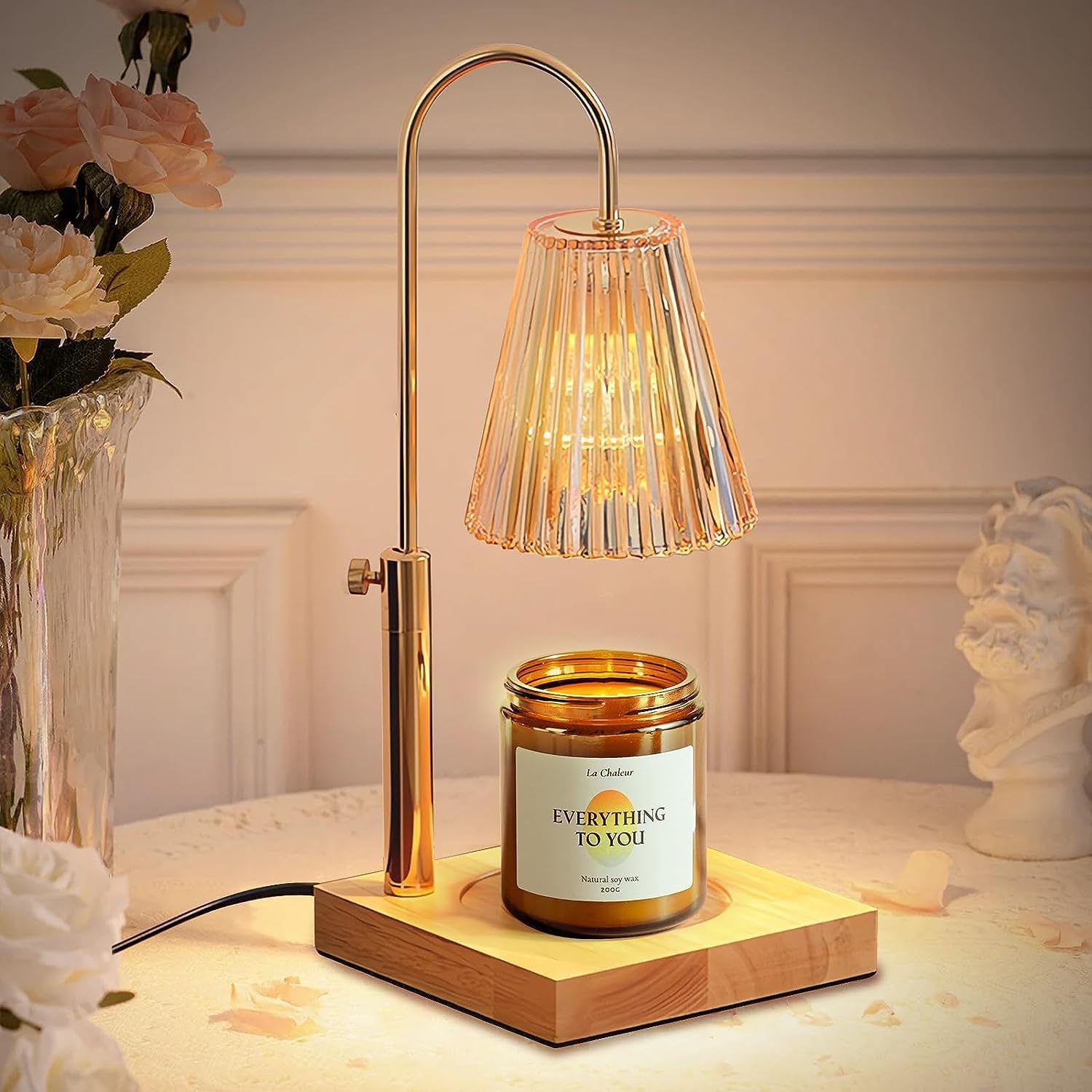 NUFECARG Candle Warmer Lamp, Dimmable Candle Warmer Lantern with Timer ...