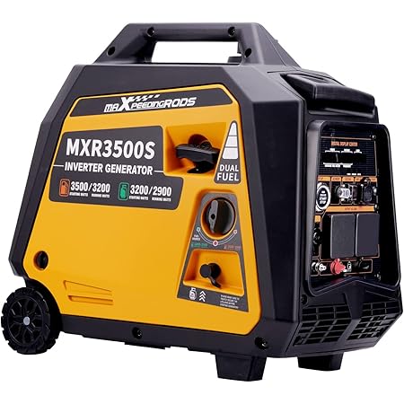 maXpeedingrods 3500W Petrol Inverter Generator Dual Fuel 4-Stroke ...