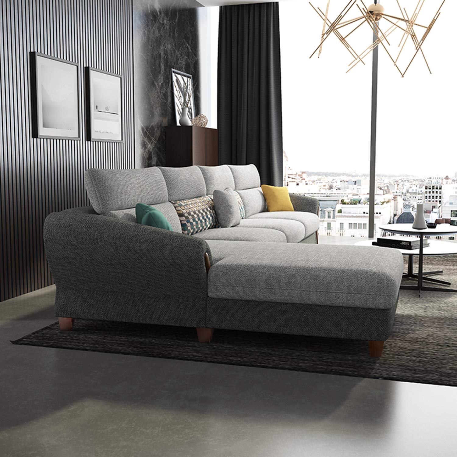 Furniture Legs 3 Inches Sofa Legs Square Couch Legs Mid Century Modern ...