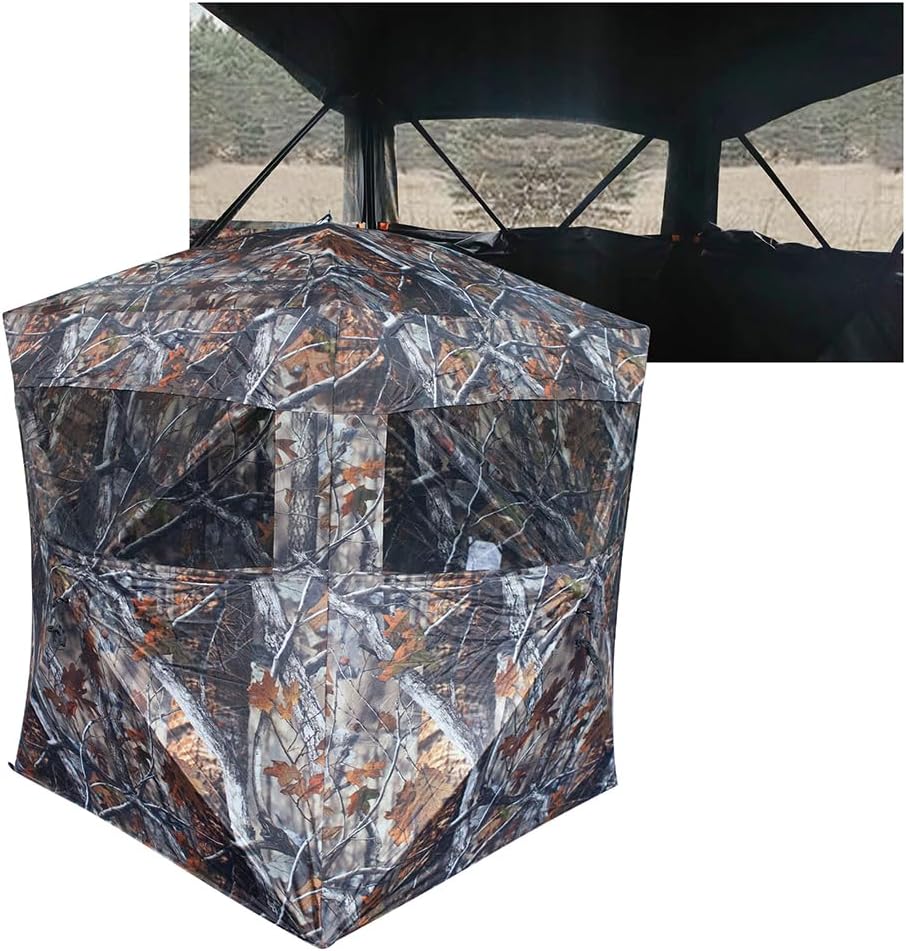 Amazon.com : Rhino blinds R100-RTE 2 Person Hunting Ground Blind ...