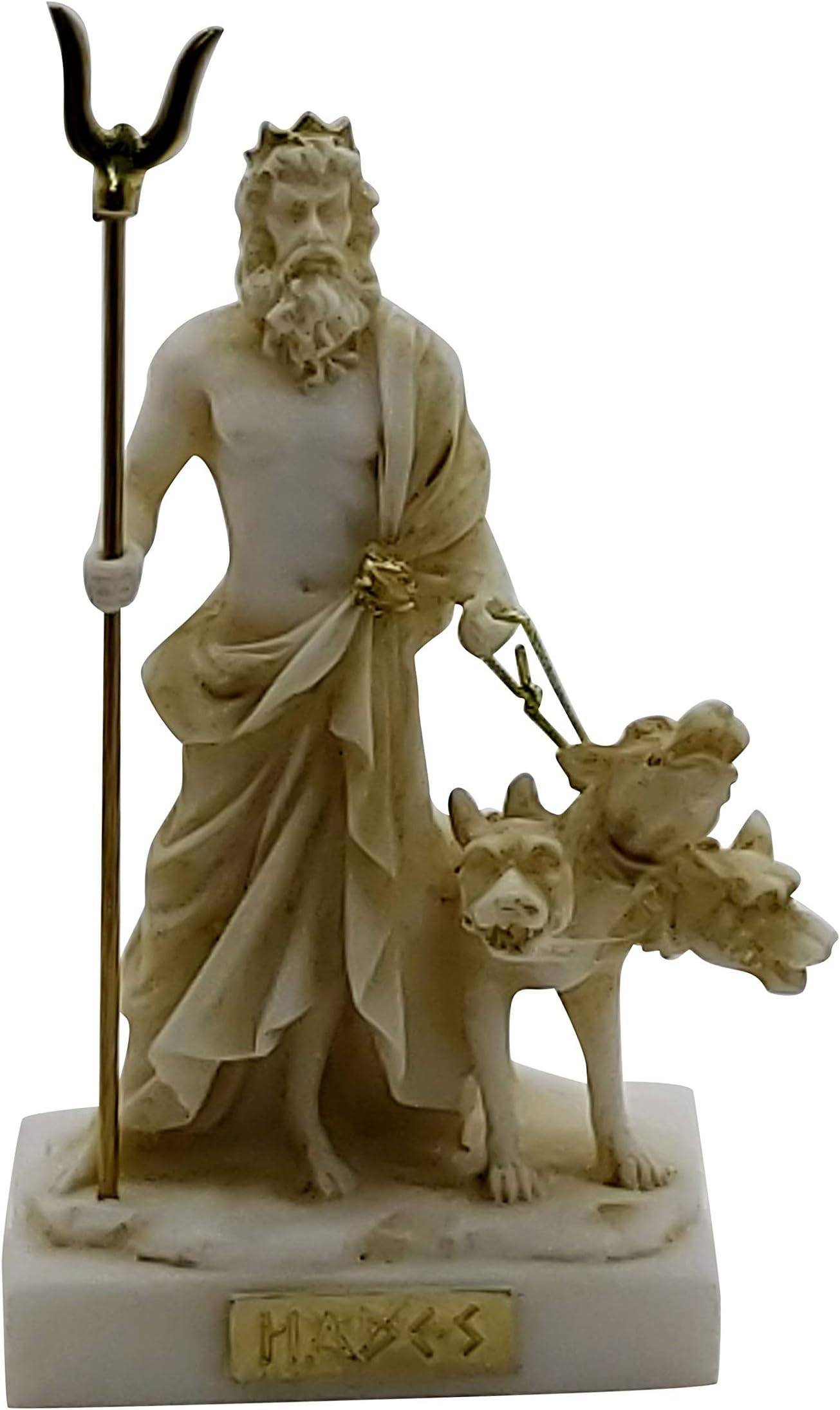 Hades Pluto Greek God of Underworld & Cerberus Figure Statue Sculpture ...