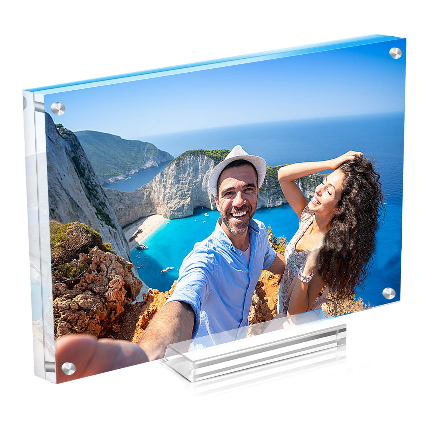 Amazon.com - laapee 4x6 Acrylic Picture Frame with Magnetic, Frameless ...