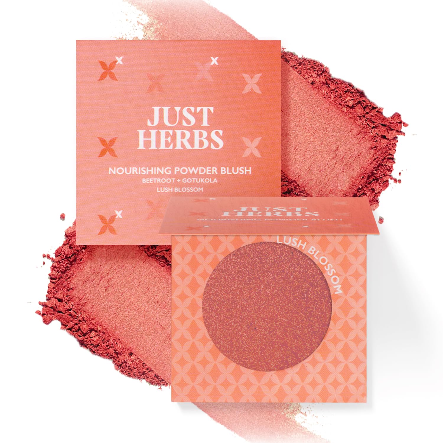 Just Herbs Nourishing Powder Blush Infused with Beetroot & Gotukola ...