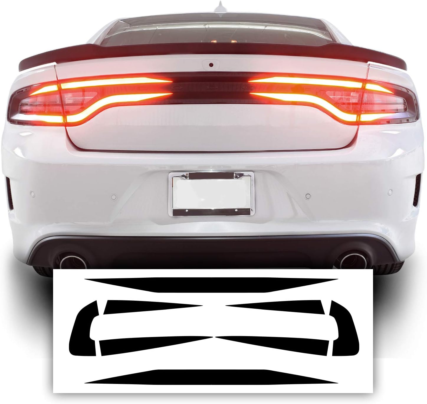 Amazon.com: BOGAR TECH DESIGNS - Rear Taillight Race Track Blackout ...