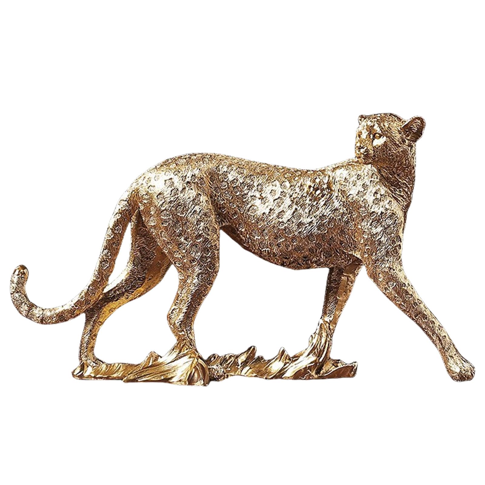 Amazon.com: JINGTIANCD Cheetah Statue Classical Leopard Figurines ...