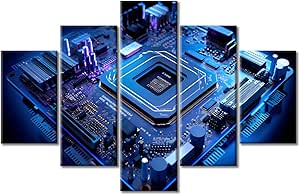 Amazon.com: CPU Concept Canvas Wall Art for Living Room Home Decor ...